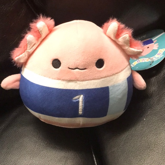 Squishmallows | Toys | Nwt 5 Archie The Axolotl Wearing Soccer Jersey ...
